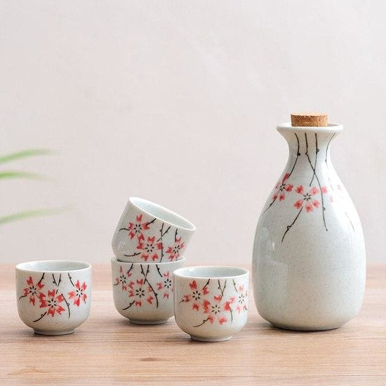 Sake Set Oshima - Sake Cups - Ceramic Sake Sets - My Japanese Home