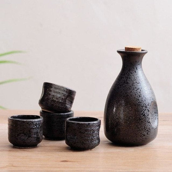 Sake Set Oshima - Sake Cups - Ceramic Sake Sets - My Japanese Home