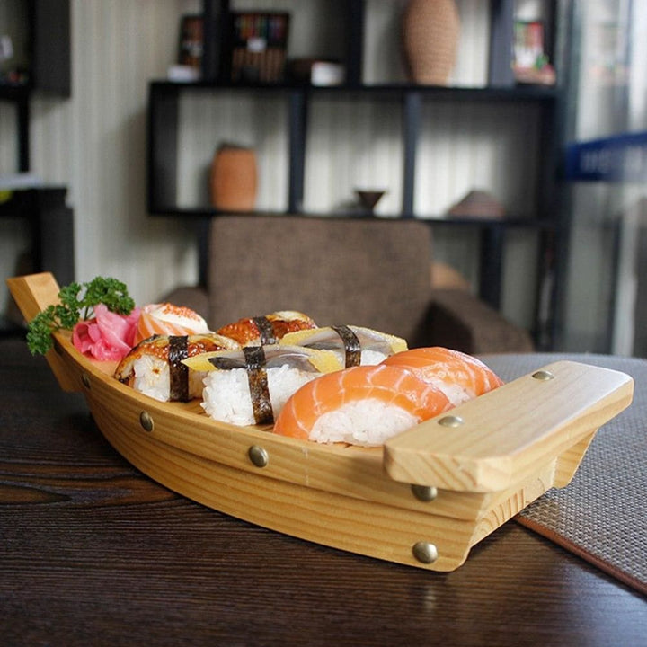 Sushi Boats - Wooden Boats - Japanese Tableware - Sashimi Wooden Boats ...